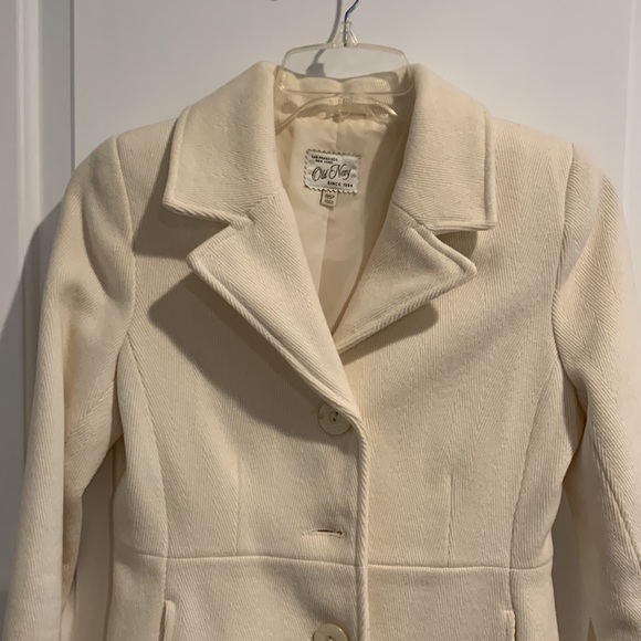 Old Navy | Jackets & Coats | Old Navy Cream Long Coat | Poshmark
